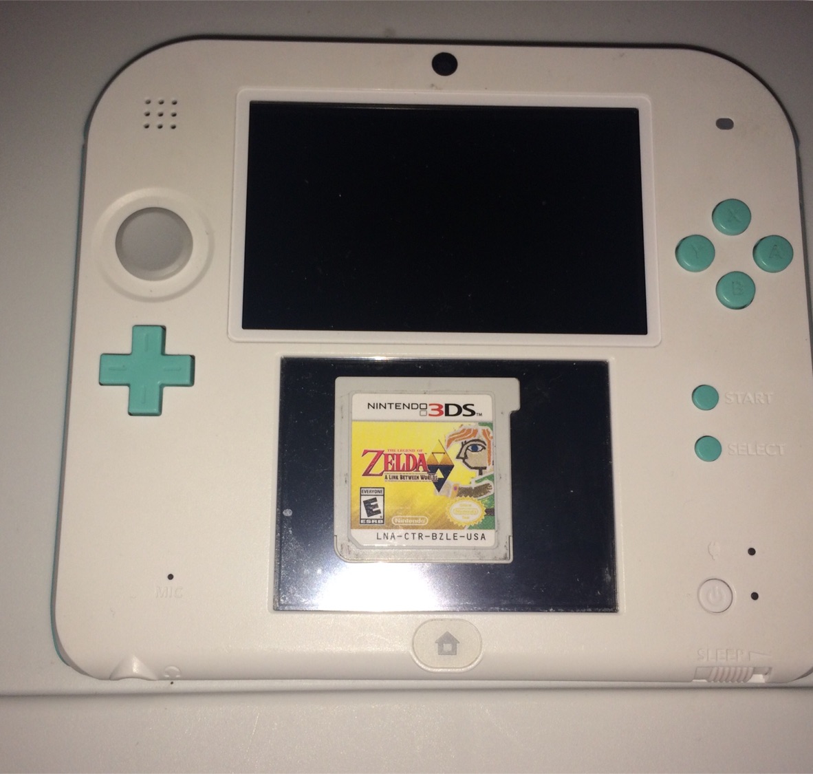 HARD TO FIND SEA GREEN NINTENDO 2DS WITH ZELDA 3DS GAME for sale in San ...