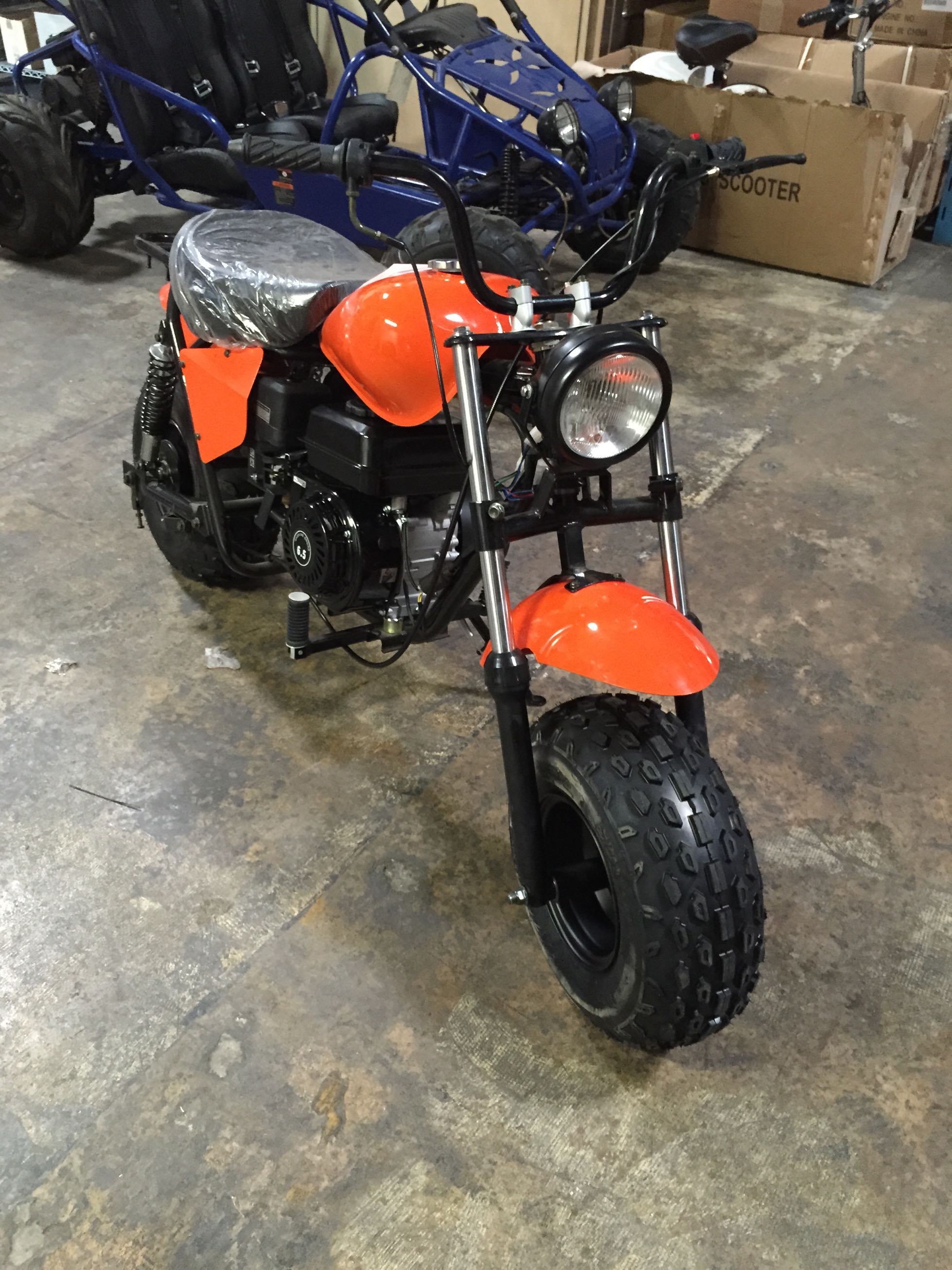 Brand New 200cc Mini Bike. Available color: Red, Blue, Black, Orange ...