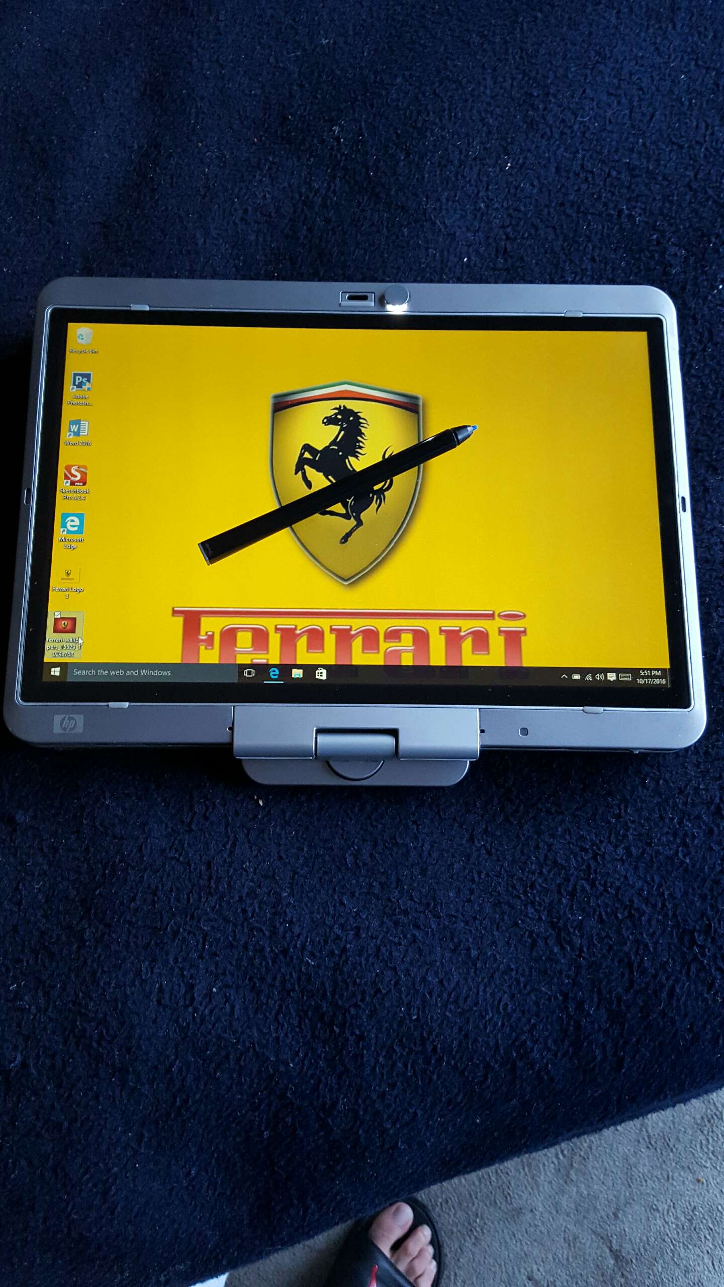 Hp 2n1 laptop tablet touchscreen w stylus. Office 2016 college business ...