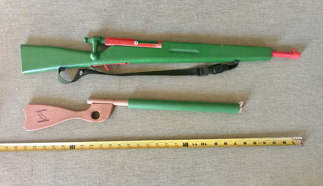KNOTTS Wooden Toy Rifle & Cork Gun (Pair) for sale in Whittier, CA ...