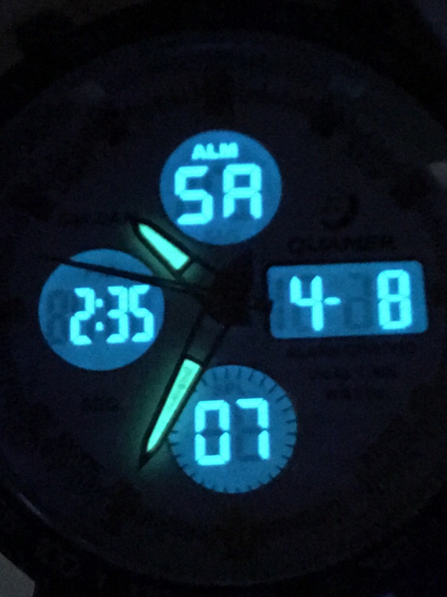 Watch PROMOCION Quamer WR 30m Chrone LED Digital Analogo Sport Dive ...