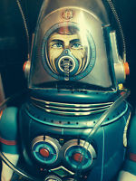 1950's Style Rosko Astronaut Robot Osaka Tin Toy Japan Blue for sale ...