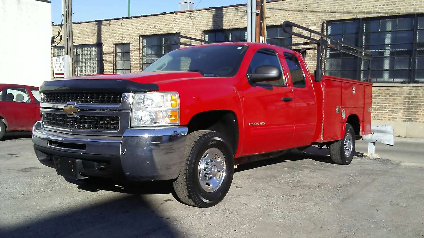 2010 chevy 2500hd silverado 4x4 extended cab utility box truck for sale ...