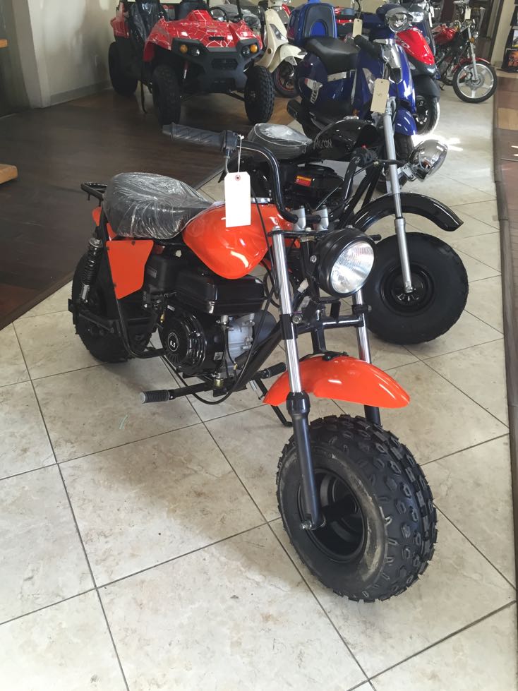 Brand New 200cc Mini Bike. Available color: Red, Blue, Black, Orange ...