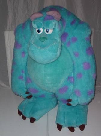 Monsters inc. giant 4 ft. tall stuffed sully excellent like new!!! for ...
